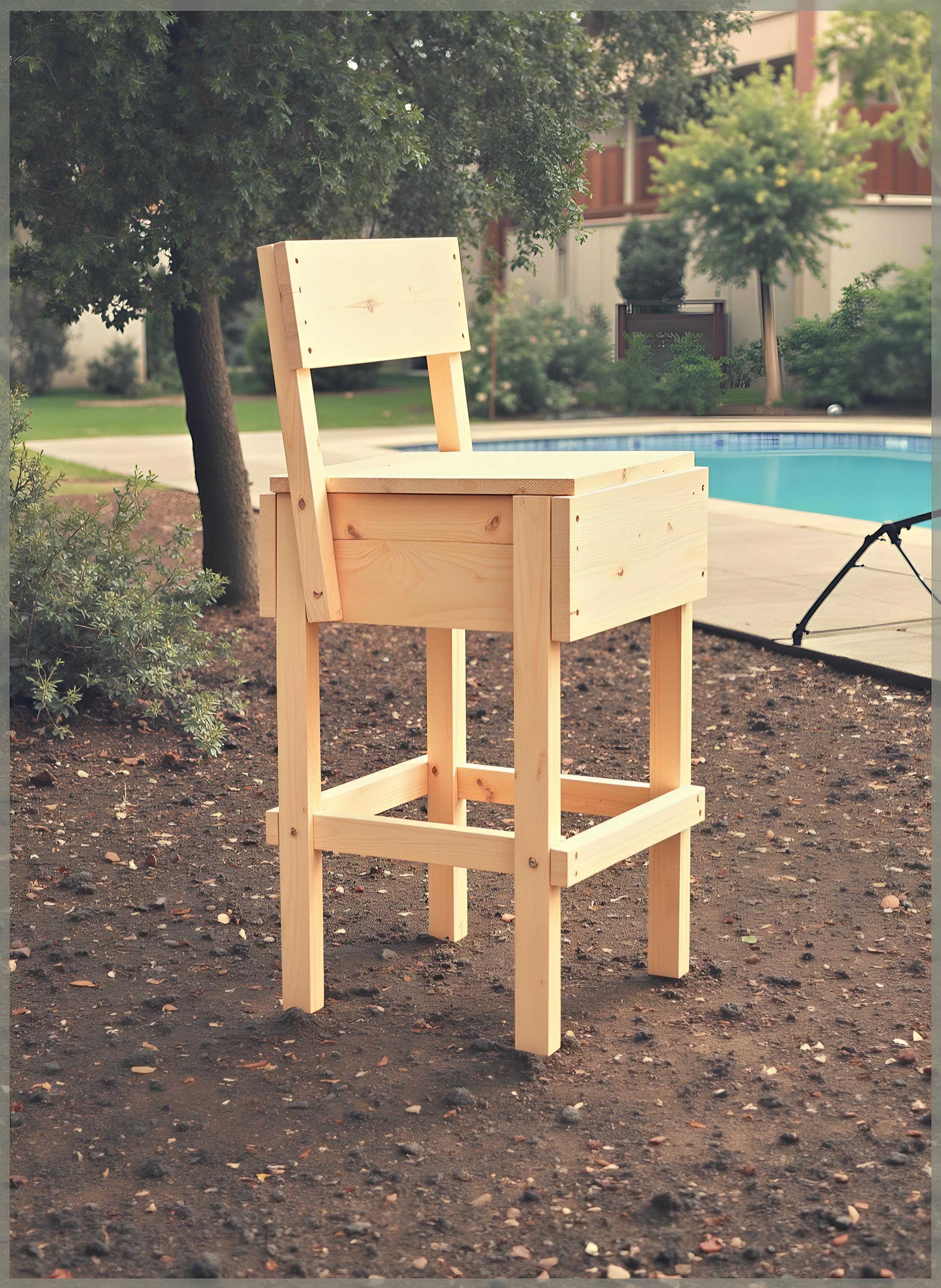 Plywood Bar Stool Plans | DIY Bar Chair Blueprint - Etsy
