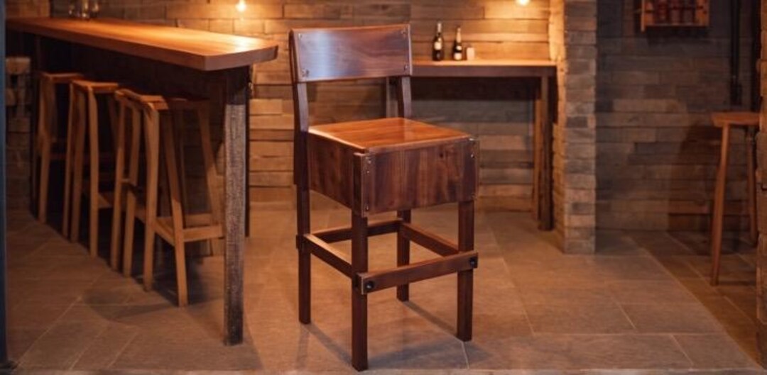 Plywood Bar Stool Plans | DIY Bar Chair Blueprint - Etsy