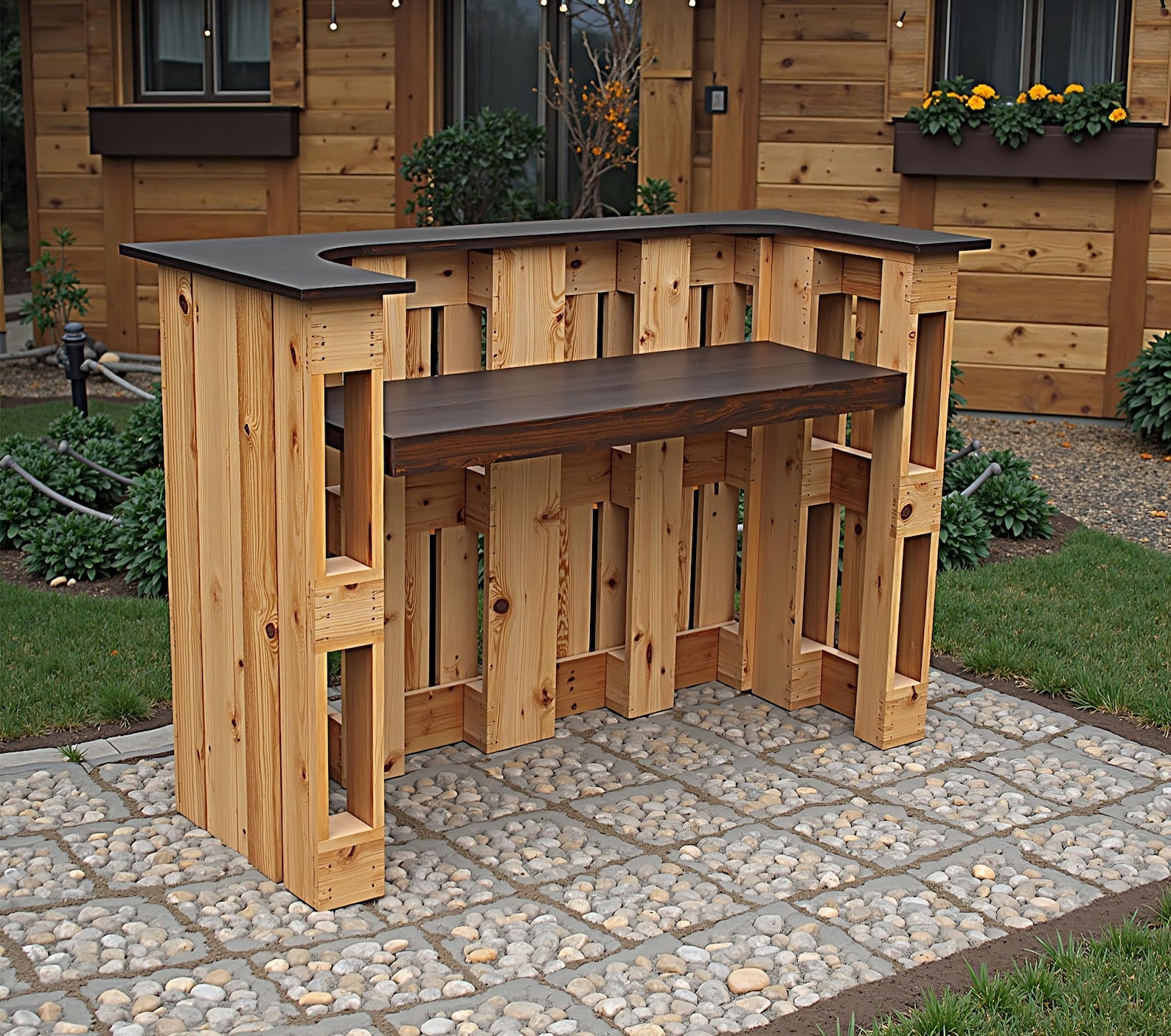 DIY Outdoor Euro Pallet Bar Blueprints, PDF Download - Etsy