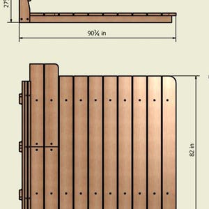DIY King Size Bed Frame Plans (76"x80" / 200x180 Mm) – PDF Woodworking ...