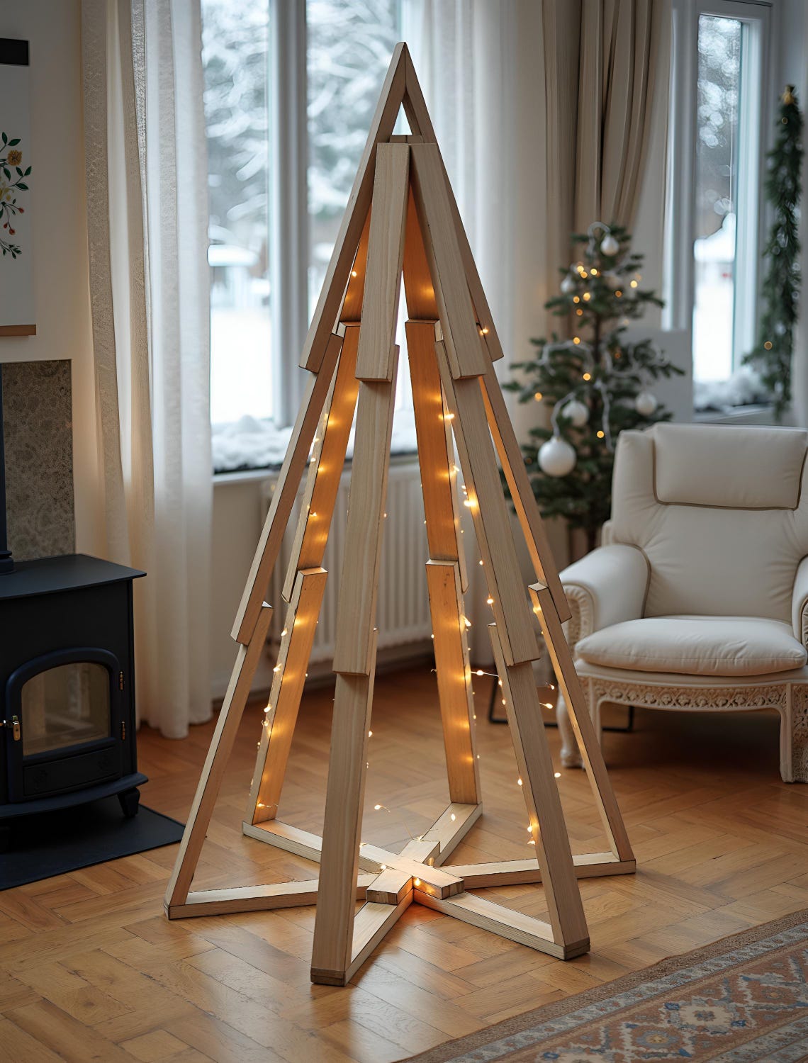 Wooden Christmas Tree Plans 186 Cm Tall- PDF Download - Etsy