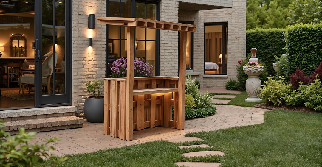 DIY Outdoor Euro Pallet Bar Blueprints, PDF Download - Etsy