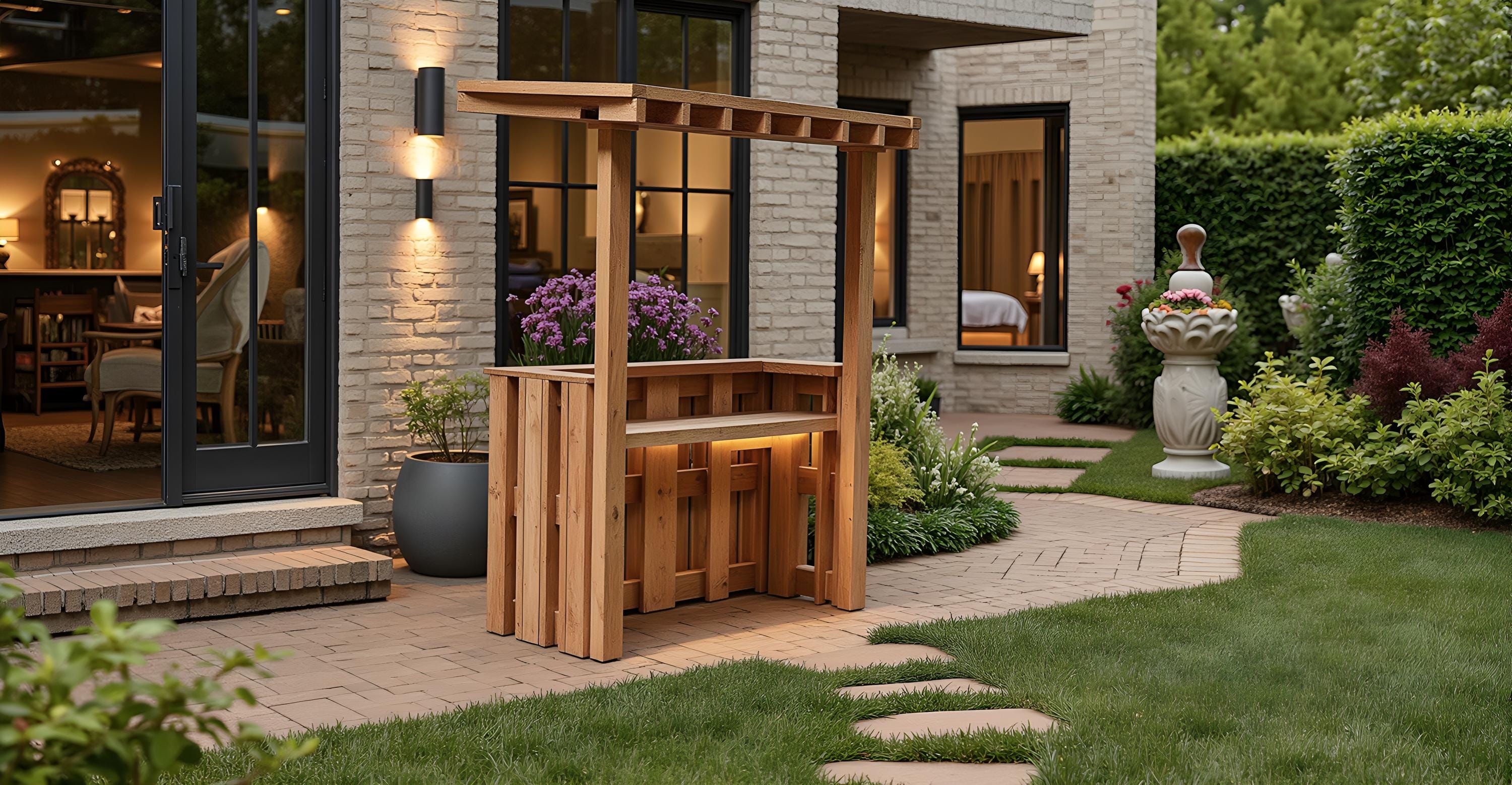 DIY Outdoor Euro Pallet Bar Blueprints, PDF Download - Etsy