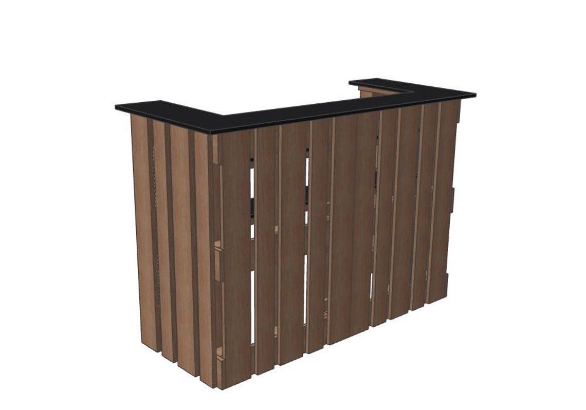 DIY Euro Pallet Bar Plans, Outdoor Bar Blueprint, Backyard Patio PDF ...