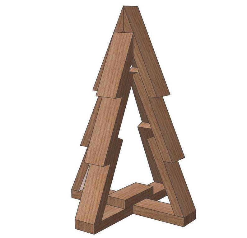 Wooden Christmas Tree Plans - PDF Download - Etsy