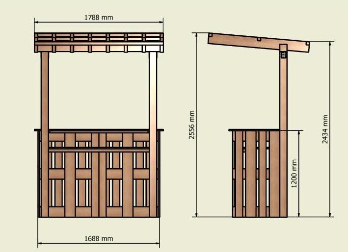 DIY Outdoor Euro Pallet Bar Blueprints, PDF Download - Etsy