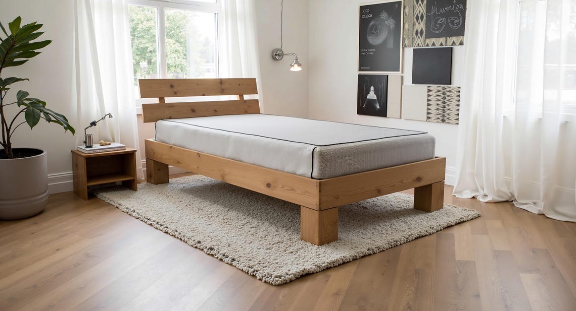 Single Size Bed 200x90 DIY Project Wood Bed Download - Etsy
