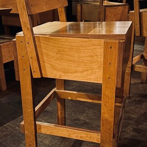 Wooden Bar Stool Plans DIY Bar Chair Blueprint - Etsy