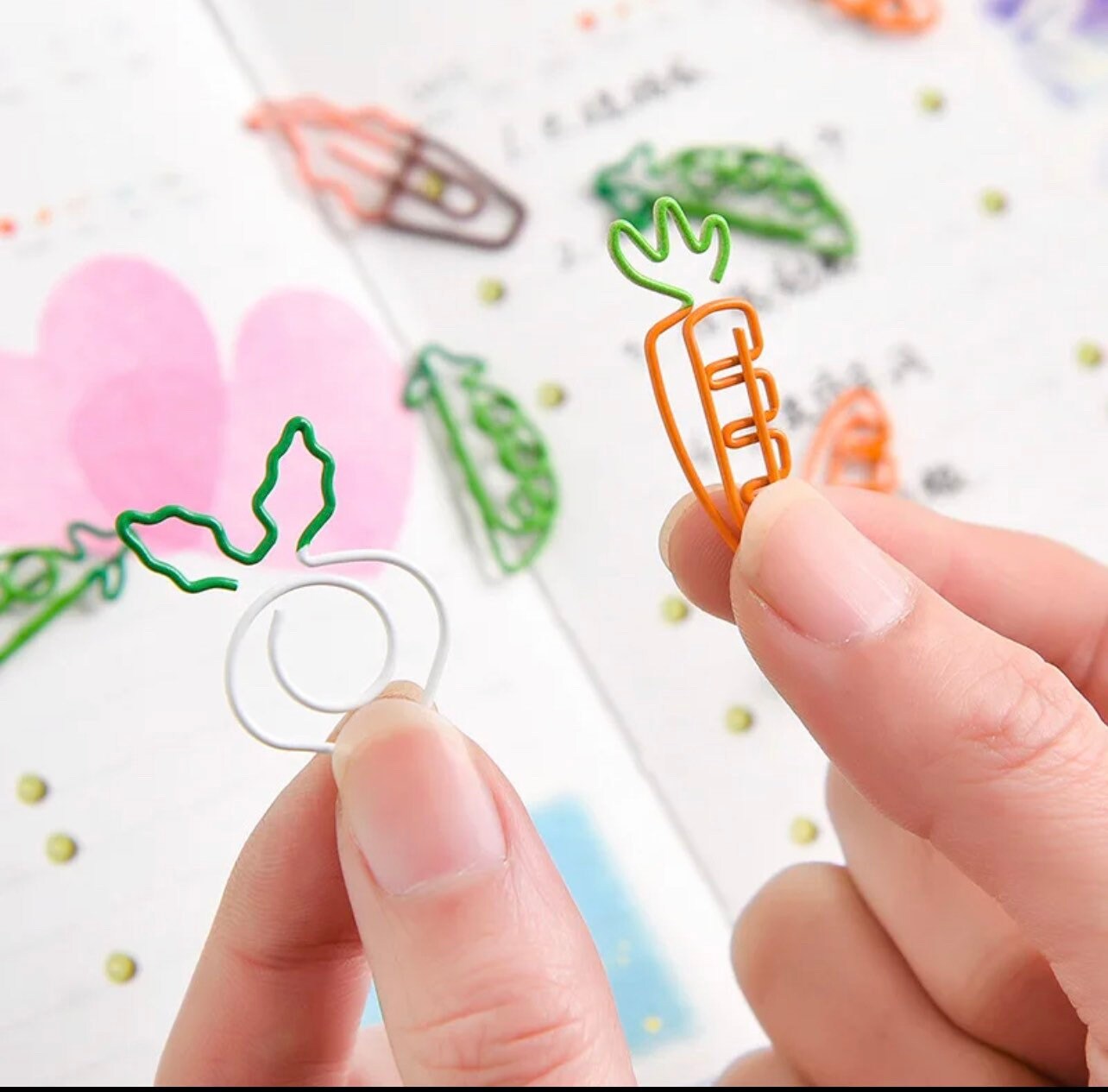 Turnip Shaped Mini Paperclips Set of 5 Kawaii Turnips Binder - Etsy
