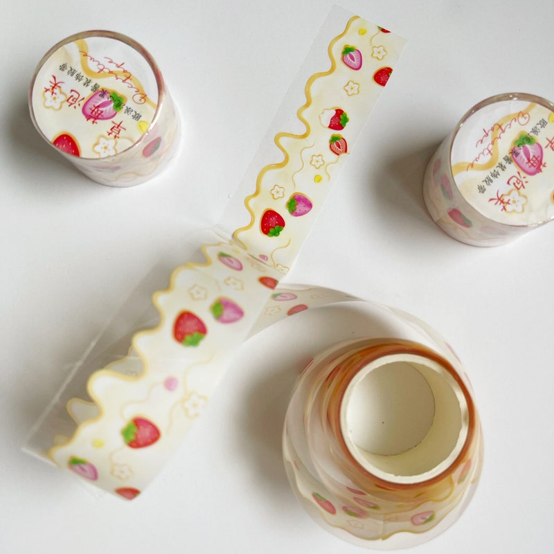 Strawberry Washi Tape - Etsy