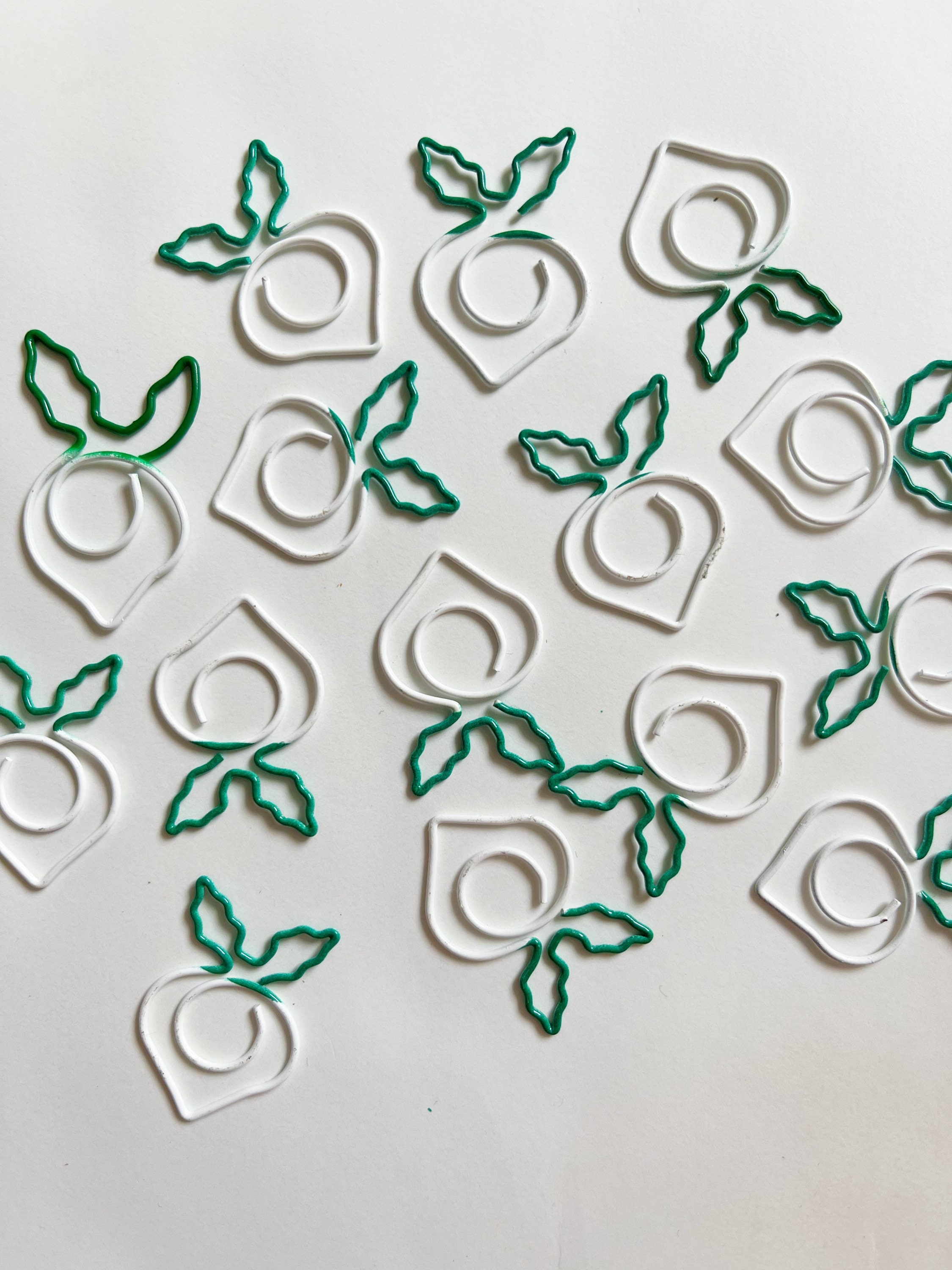 Turnip Shaped Mini Paperclips Set of 5 Kawaii Turnips Binder - Etsy
