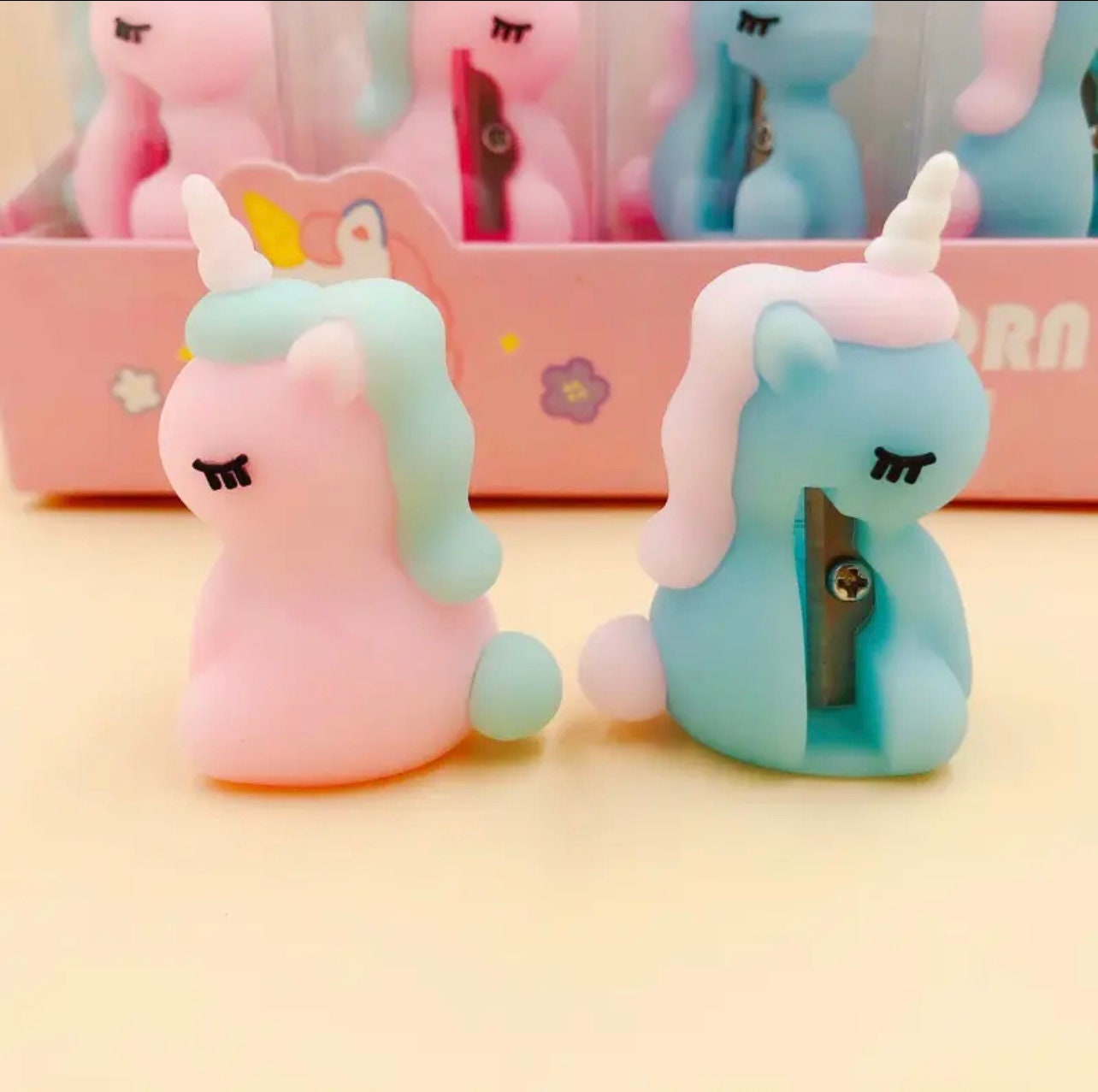 Kawaii Unicorn Pencil Sharpeners Cute Pastel Handheld Sharpeners for ...