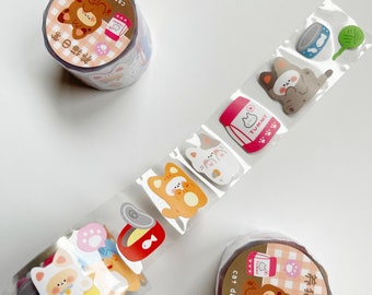 Kawaii Condiment Sticker Roll - Decorative Sticker Set, Planner Supply ...