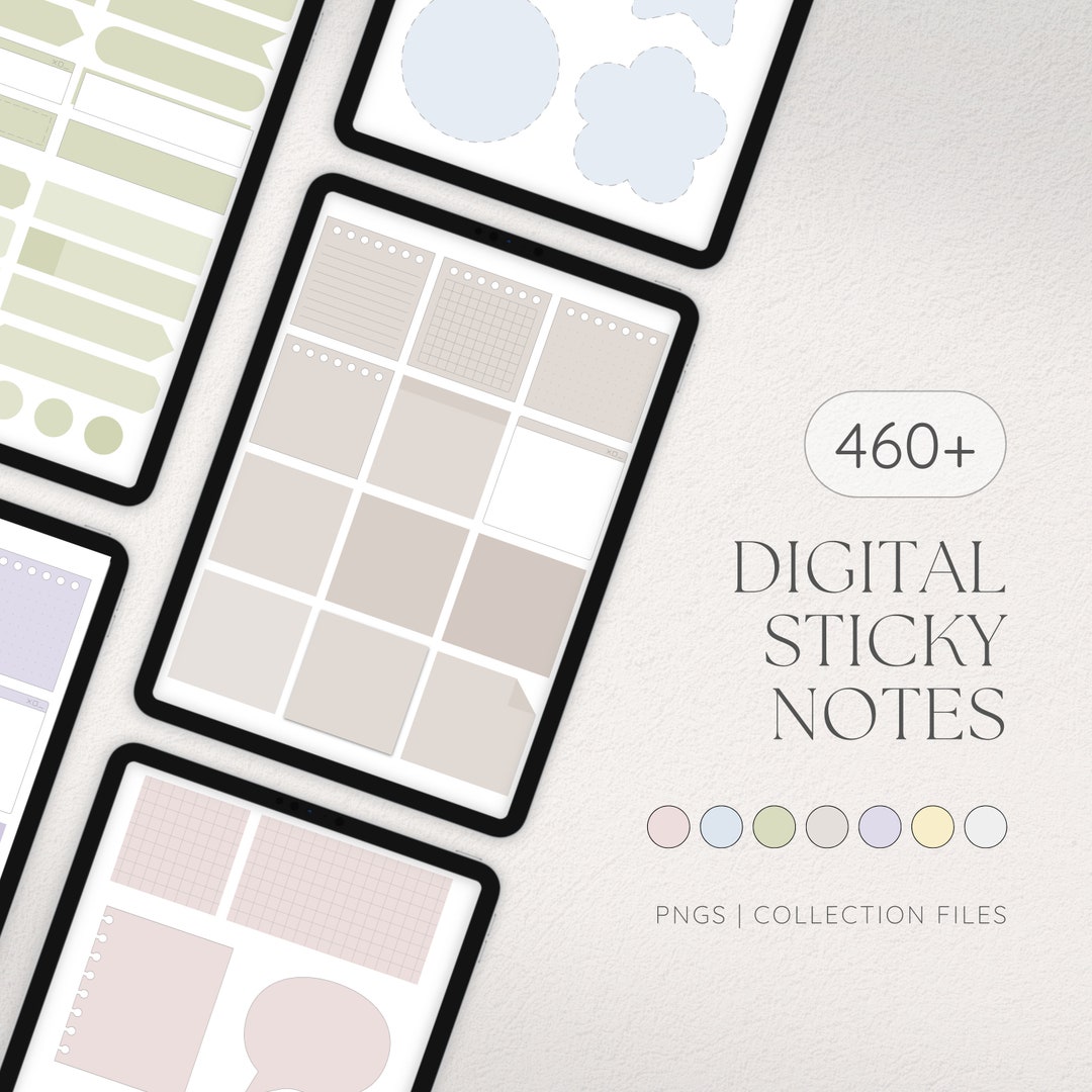 Digital Sticky Notes for Digital Note Taking, Digital Stickers for ...