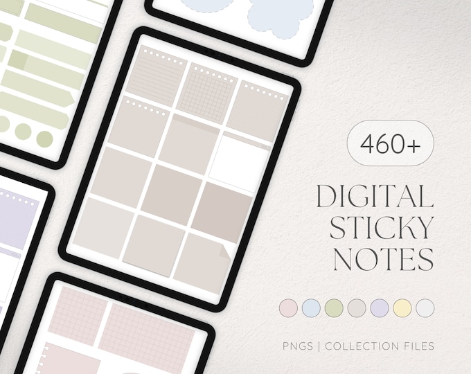 All Shapes Sticky Notes Pack - Mind Maps - Flowchart - Tasks ...