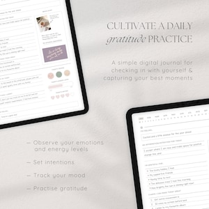 Digital Gratitude Journal, Daily Gratitude Journal, Gratitude Journal ...