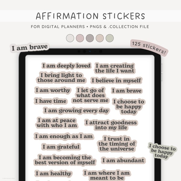 Affirmation Stickers - Etsy