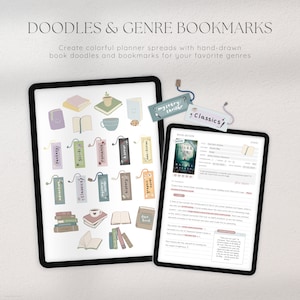 Digital Reading Stickers, Book Lover Stickers, Goodnotes Stickers ...