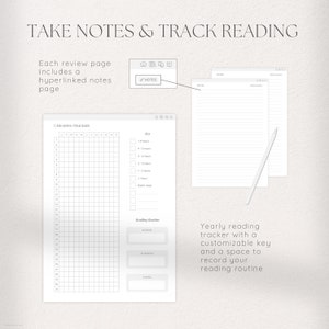 Expanded Digital Reading Journal, Digital Book Planner for iPad Android ...