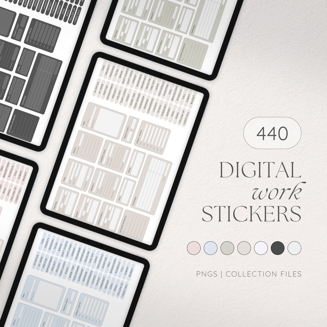 Work Digital Stickers, Office Professional Stickers, Goodnotes Stickers ...