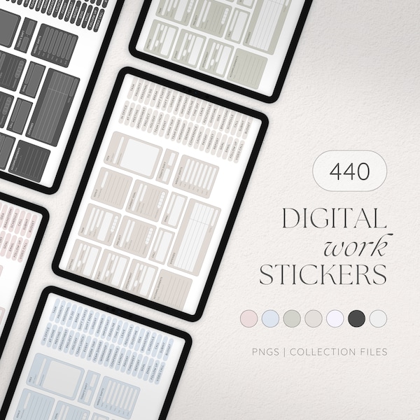 Digital Planner Stickers - Etsy