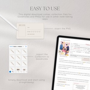 Digital Movie and TV Stickers, Goodnotes Stickers, Digital Planner ...