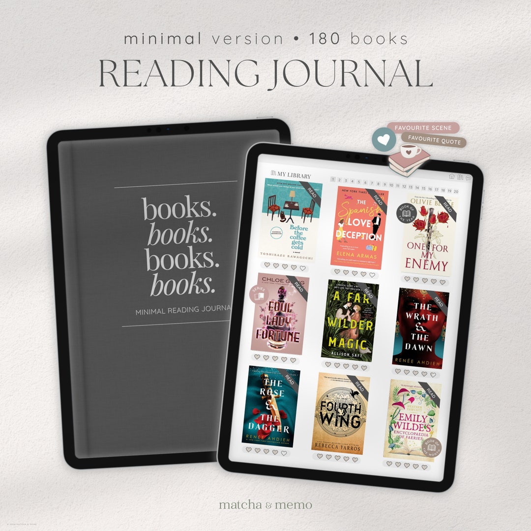Digital Reading Journal, Digital Reading Planner, iPad Android Reading ...