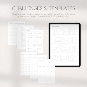 Expanded Digital Reading Journal, Digital Book Planner for iPad Android ...