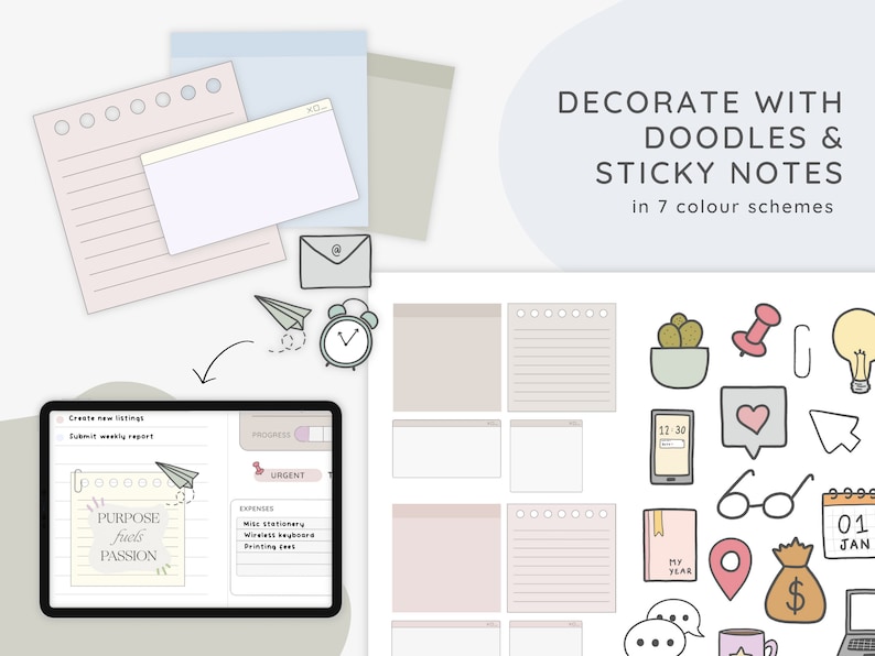 Work Digital Stickers Office Professional Stickers Goodnotes - Etsy