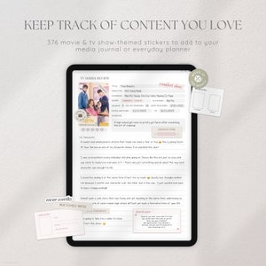 Digital Movie and TV Stickers, Goodnotes Stickers, Digital Planner ...