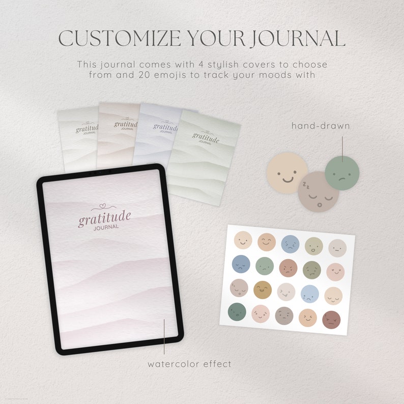 Digital Gratitude Journal, Daily Gratitude Journal, Gratitude Journal ...
