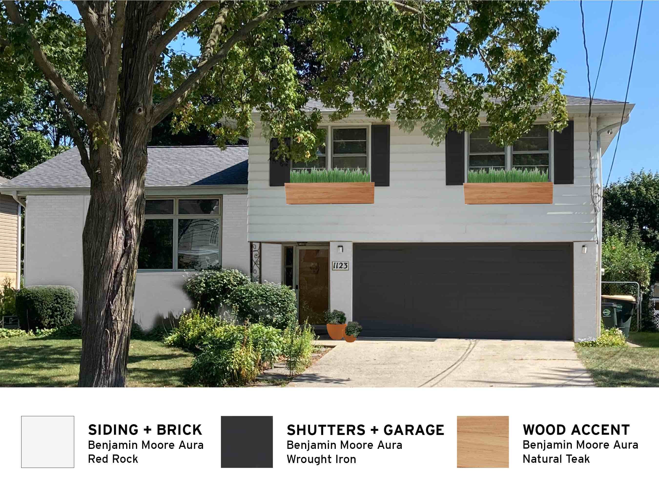 Exterior Paint Color Consultation, Exterior Color Palette, Home ...