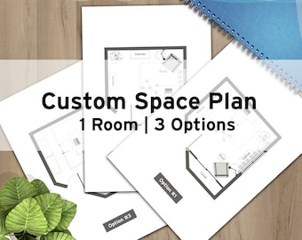 Custom Room Layout Options Interior Design E-design Virtual Interior ...