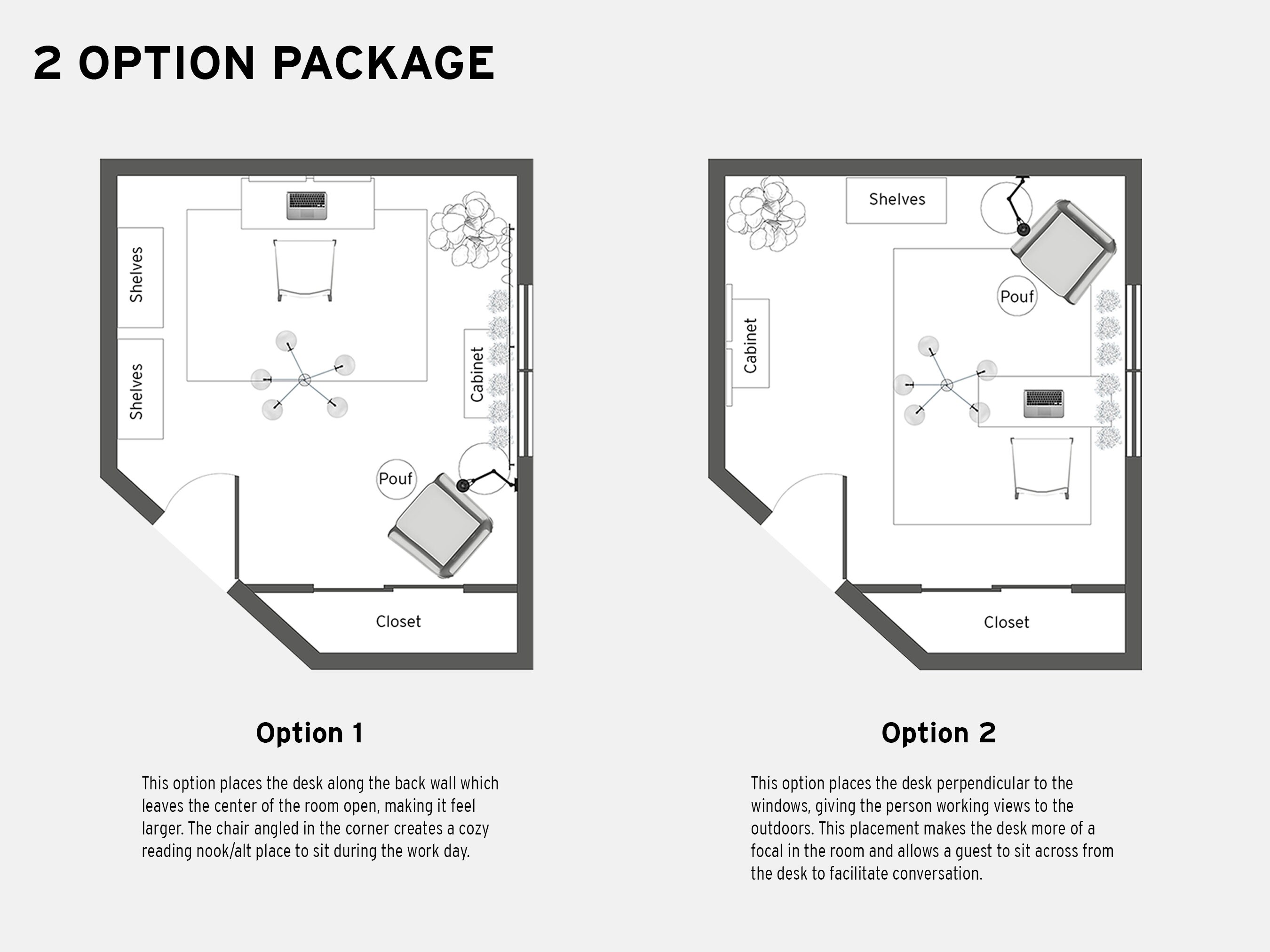 Custom Room Layout Options Interior Design E-design Virtual Interior ...