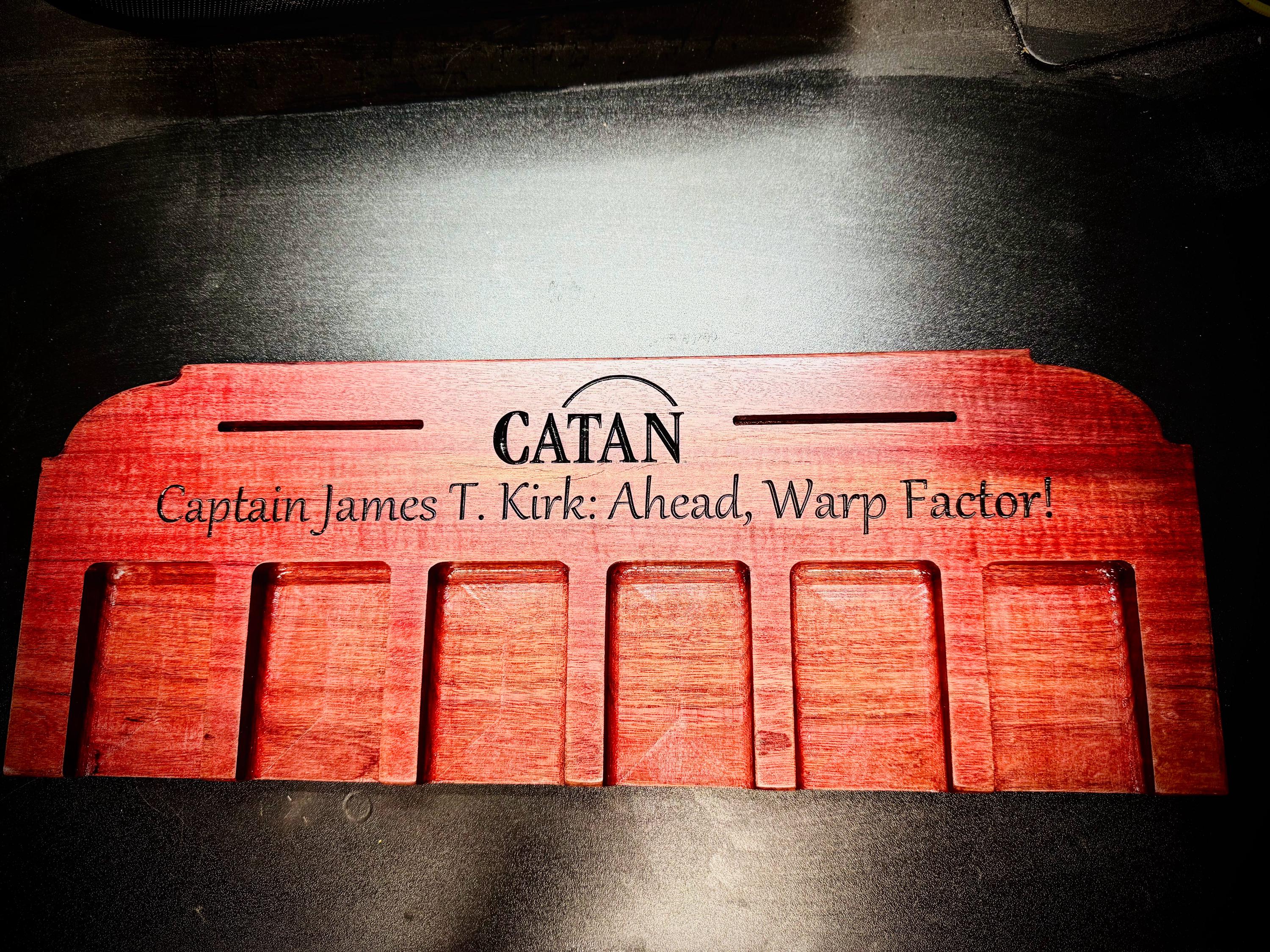 Catan Card Tray – Handcrafted Wooden Organizer for Catan Cards - Etsy