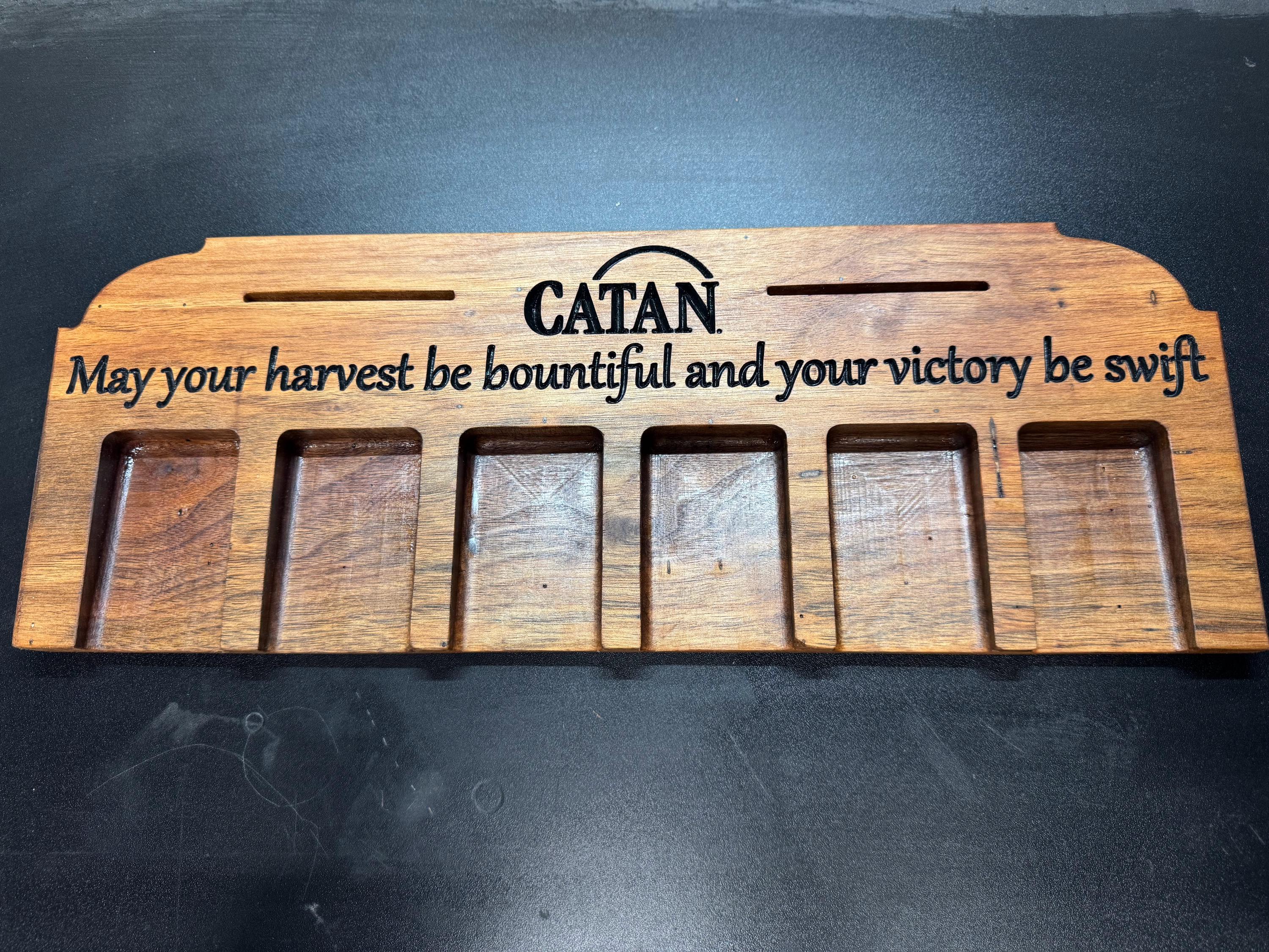 Catan Card Tray – Handcrafted Wooden Organizer for Catan Cards - Etsy