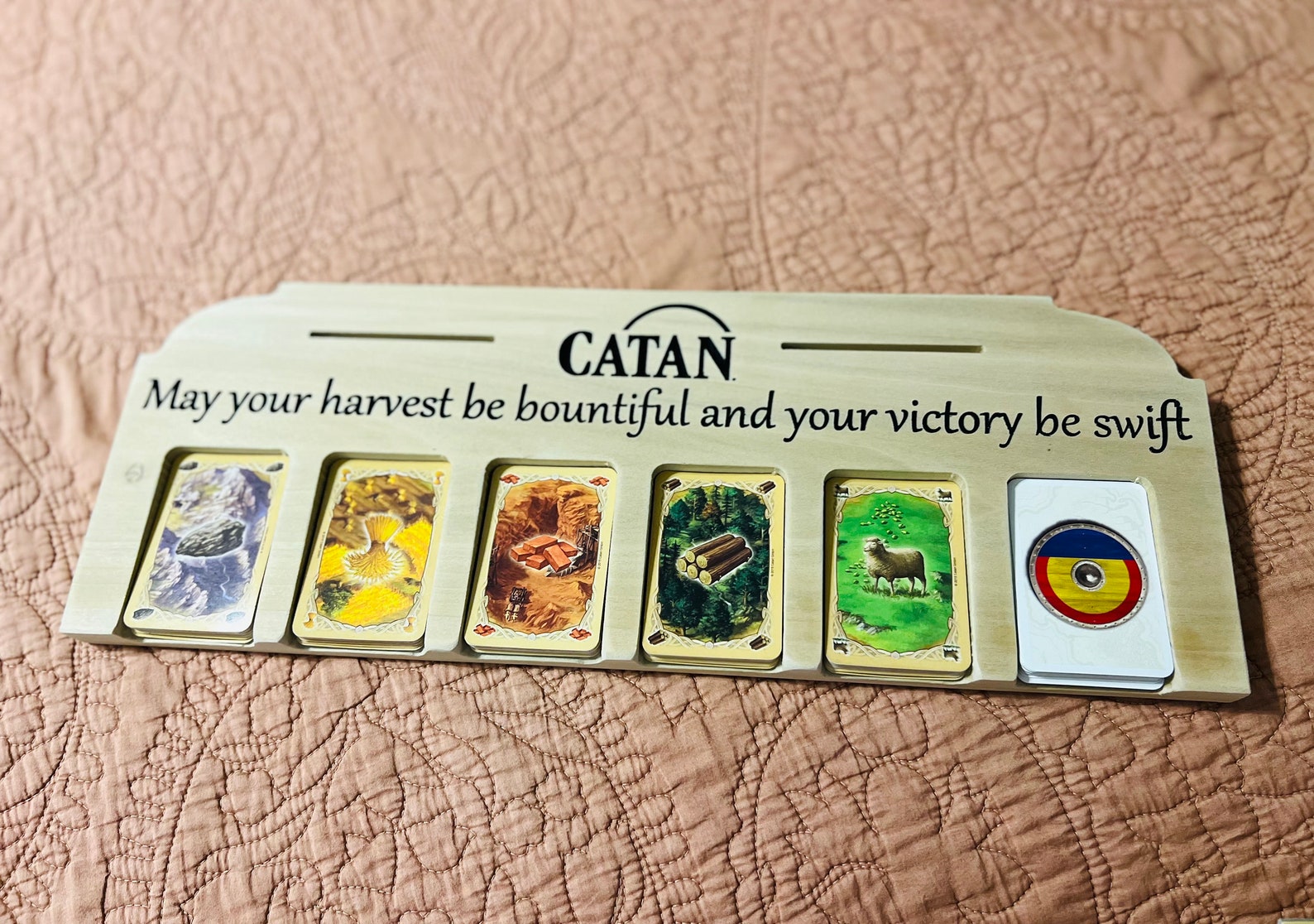 Catan Card Tray – Handcrafted Wooden Organizer for Catan Cards - Etsy