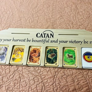 Catan Card Tray – Handcrafted Wooden Organizer for Catan Cards - Etsy