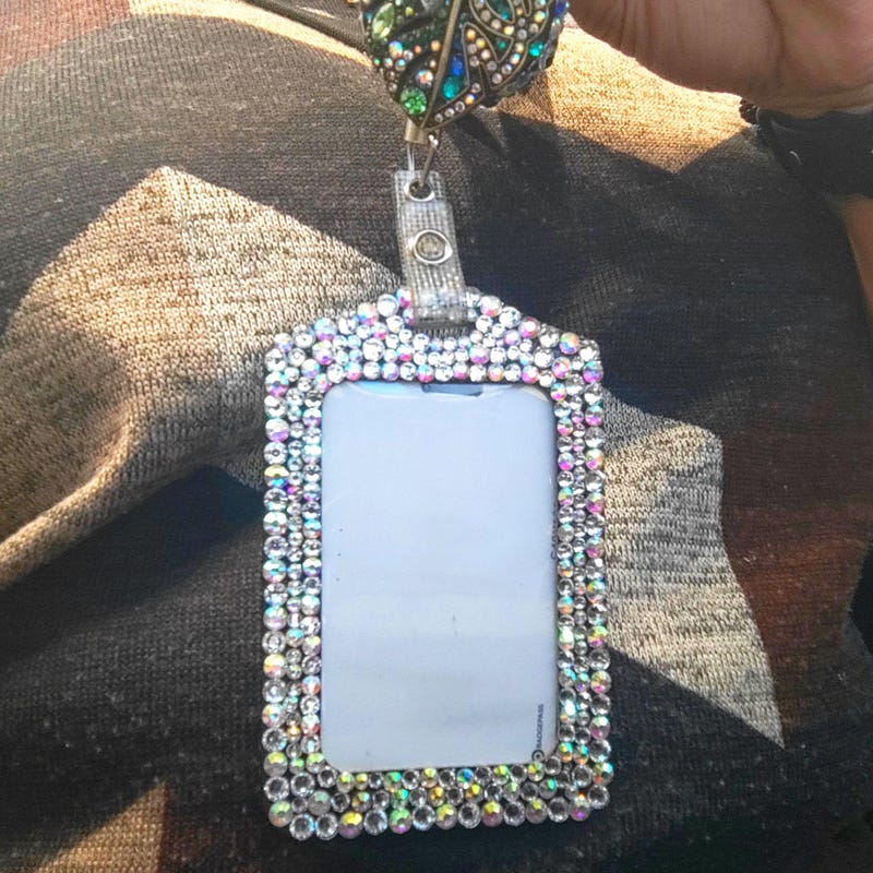 Bling Badge Holder Etsy