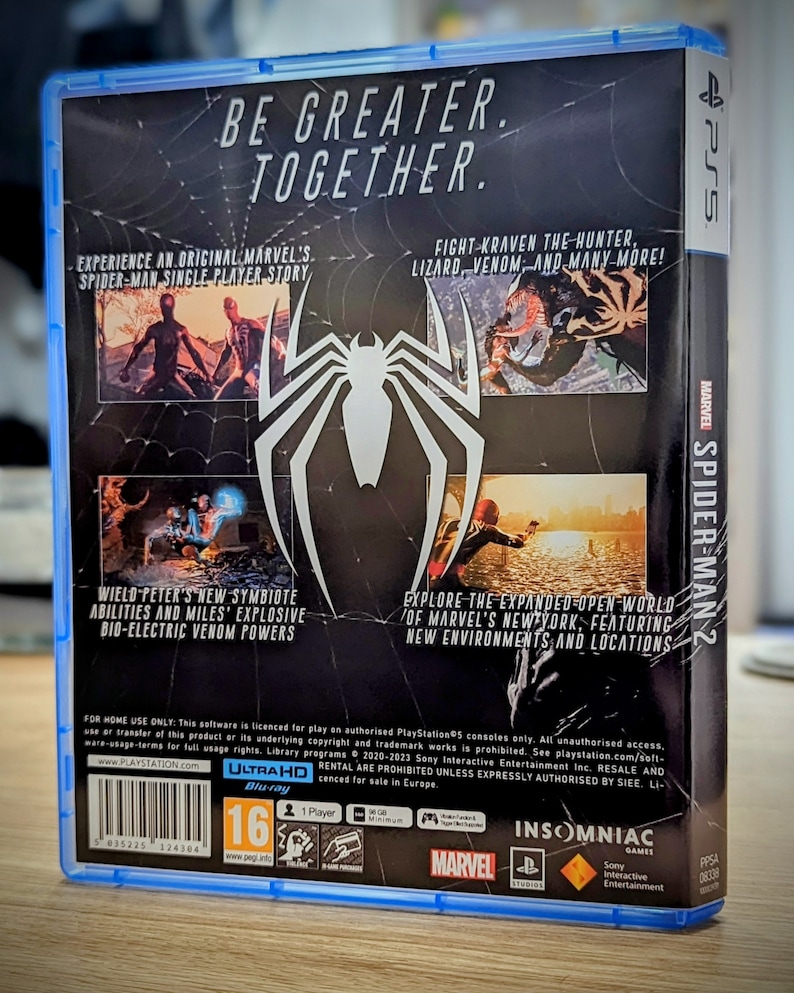Spider-man 2 PS5 Custom Game Cover Art High-quality Unique - Etsy