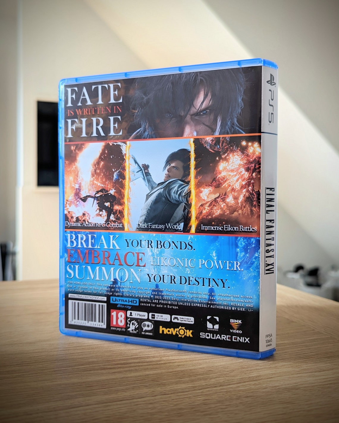 Custom PS5 Game Cover Design - Final Fantasy XVI - Unique Printable Art ...