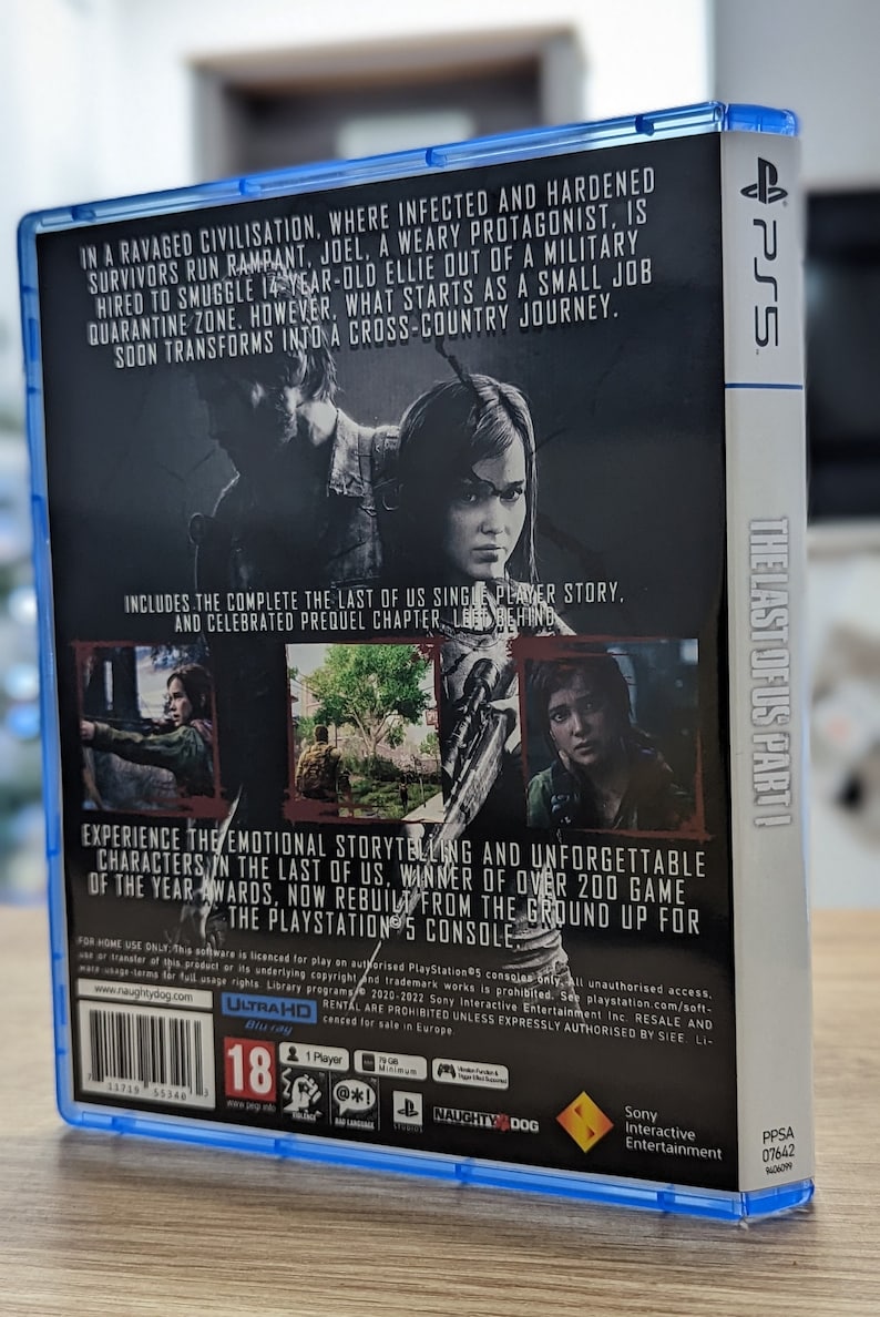 Custom PS5 Game Cover Design the Last of Us Part 1 Unique - Etsy