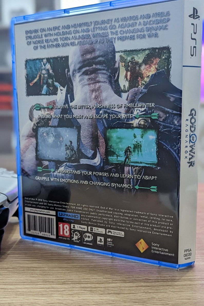 Custom God of War: Ragnarok Box Art - Unique and Eye-catching (US ESRB ...