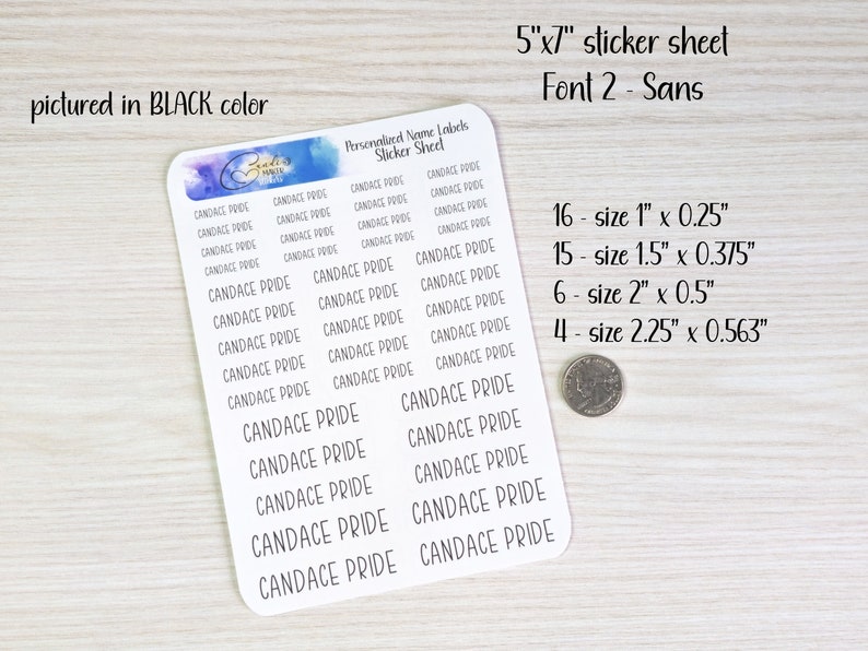 Back to School, Personalized Name Label Stickers | 5x7 Matte Vinyl ...