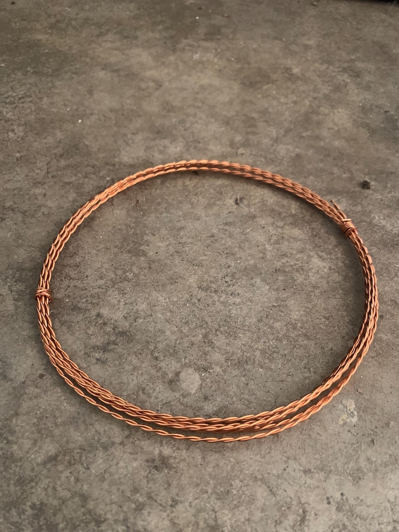 Twisted Copper Wire 18ga, 10ft Legnth - Etsy