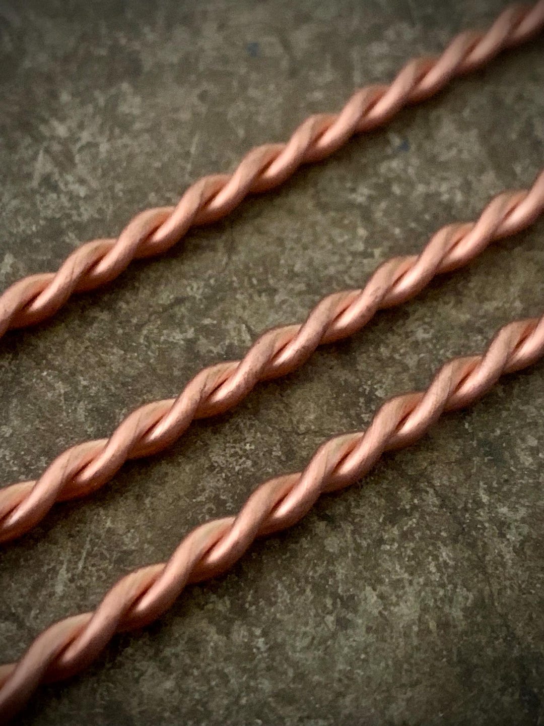 Twisted Copper 12ga Wire 3pcs 12" Strait - Etsy