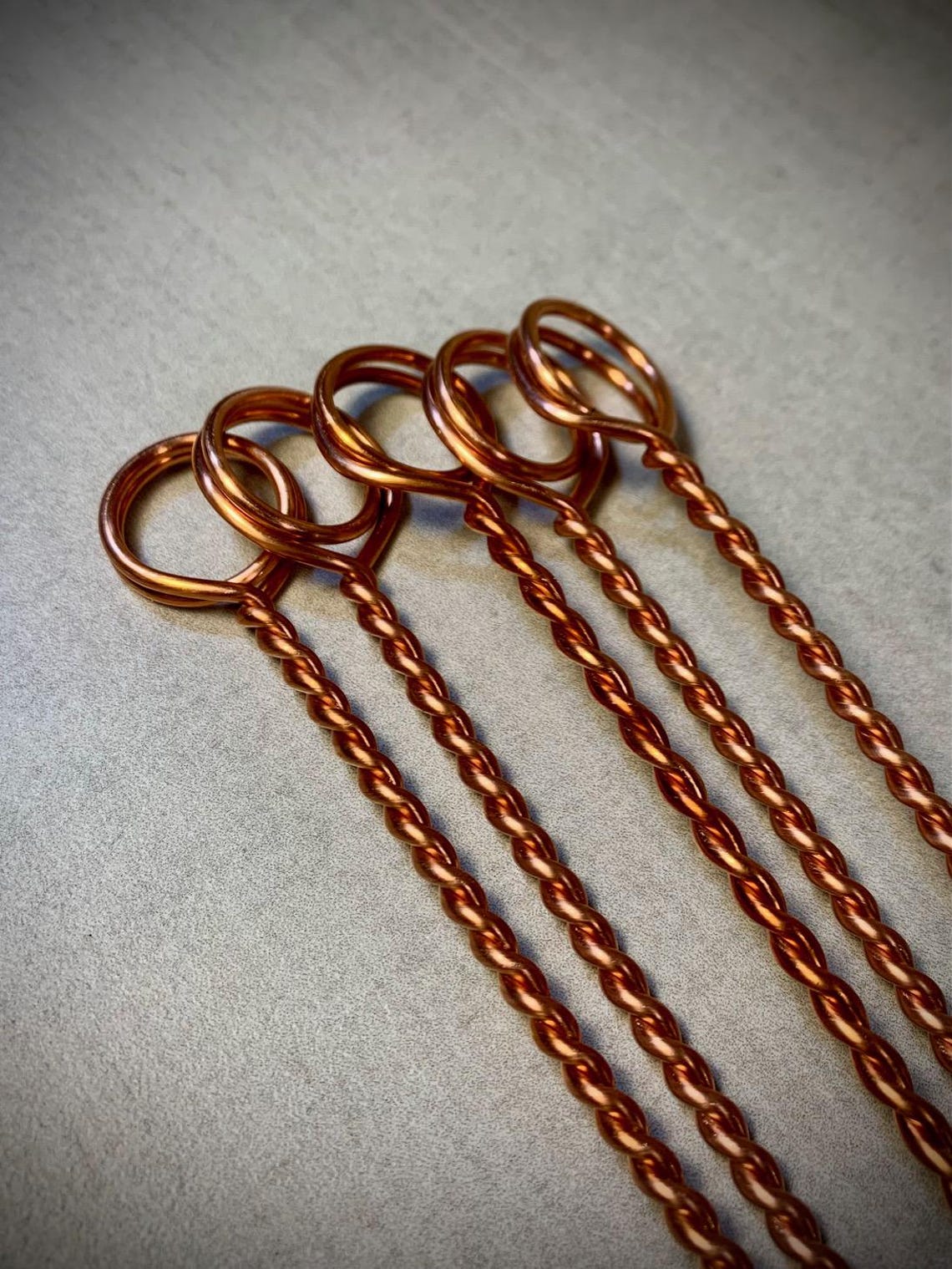 Plant Tags, Twisted Copper Stakes, 12ga Pure Solid Metal, Lables ...