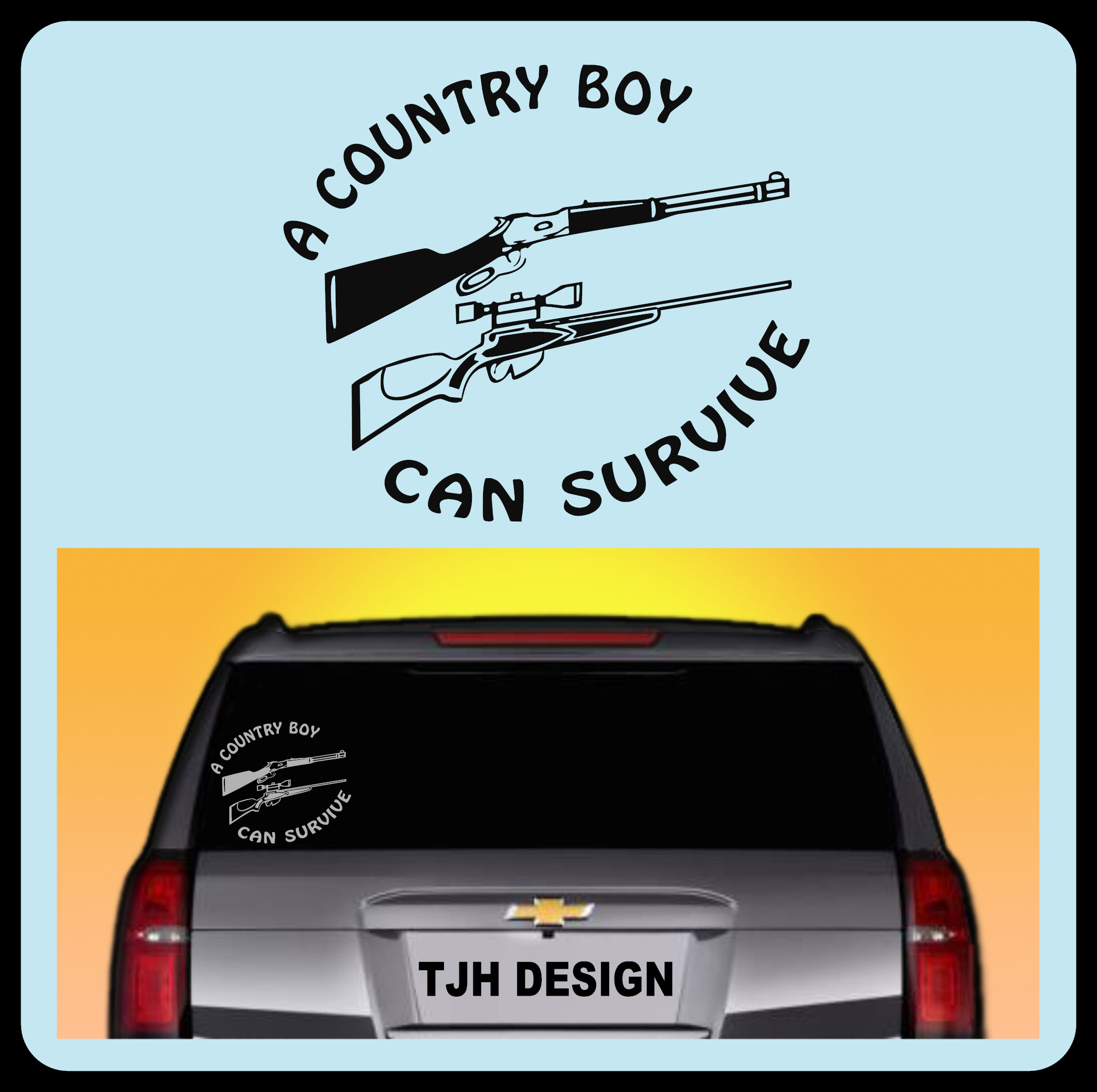 I Love My Country Boy Decal