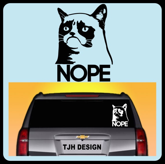 Grumpy Cat Car Stickers
