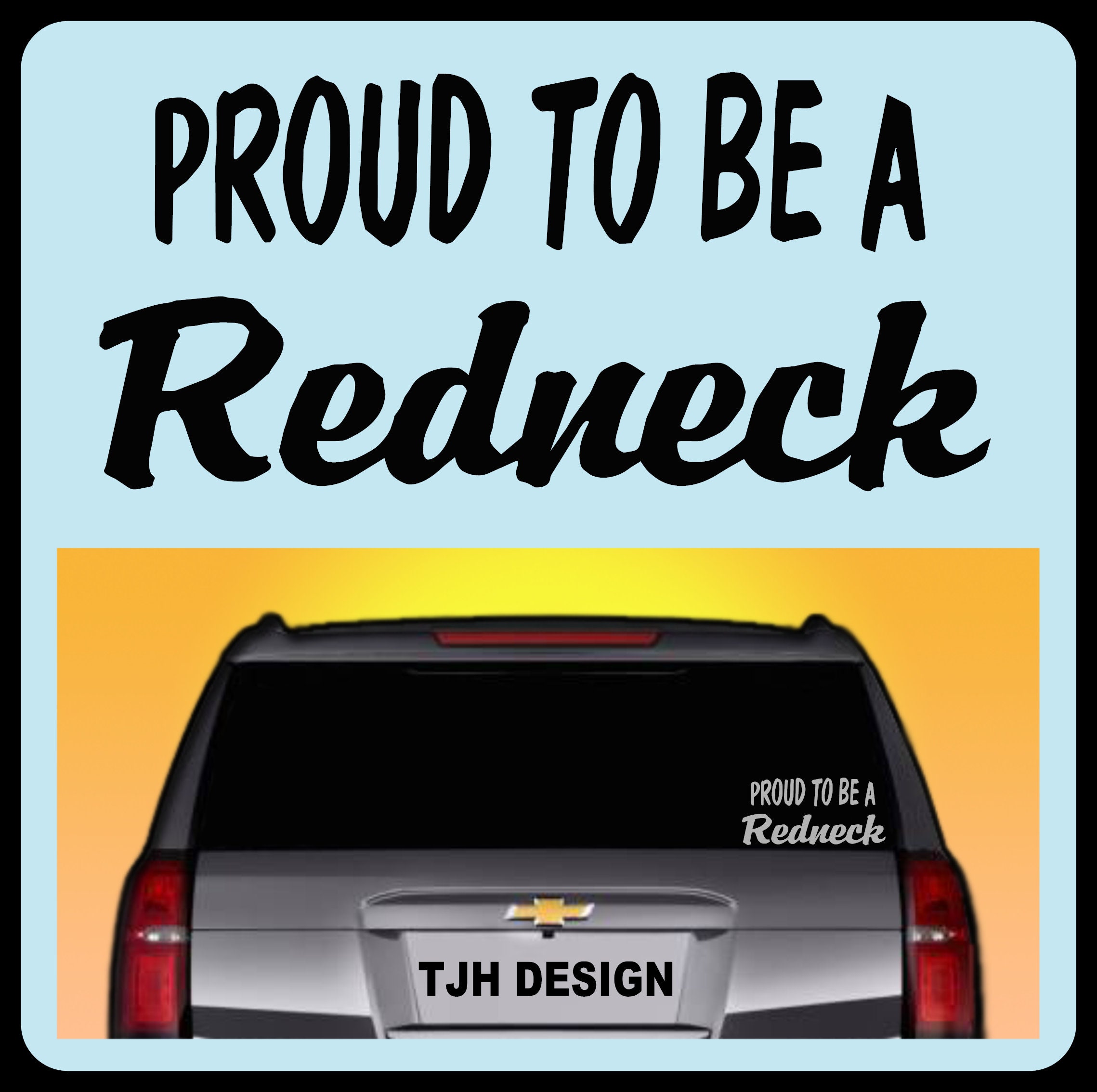 Redneck Window Decals